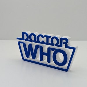 80s Doctor Who Logo, 3d Printed - Etsy