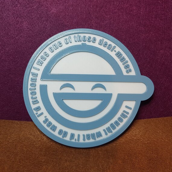 The Laughing Man Ghost in the Shell 3D Printed Manga/anime - Etsy