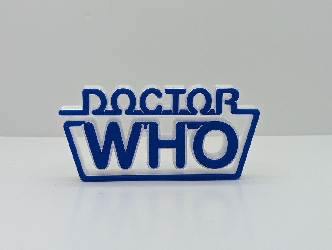 80s Doctor Who Logo, 3d Printed - Etsy
