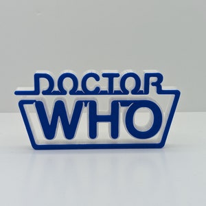 80s Doctor Who Logo, 3d Printed - Etsy