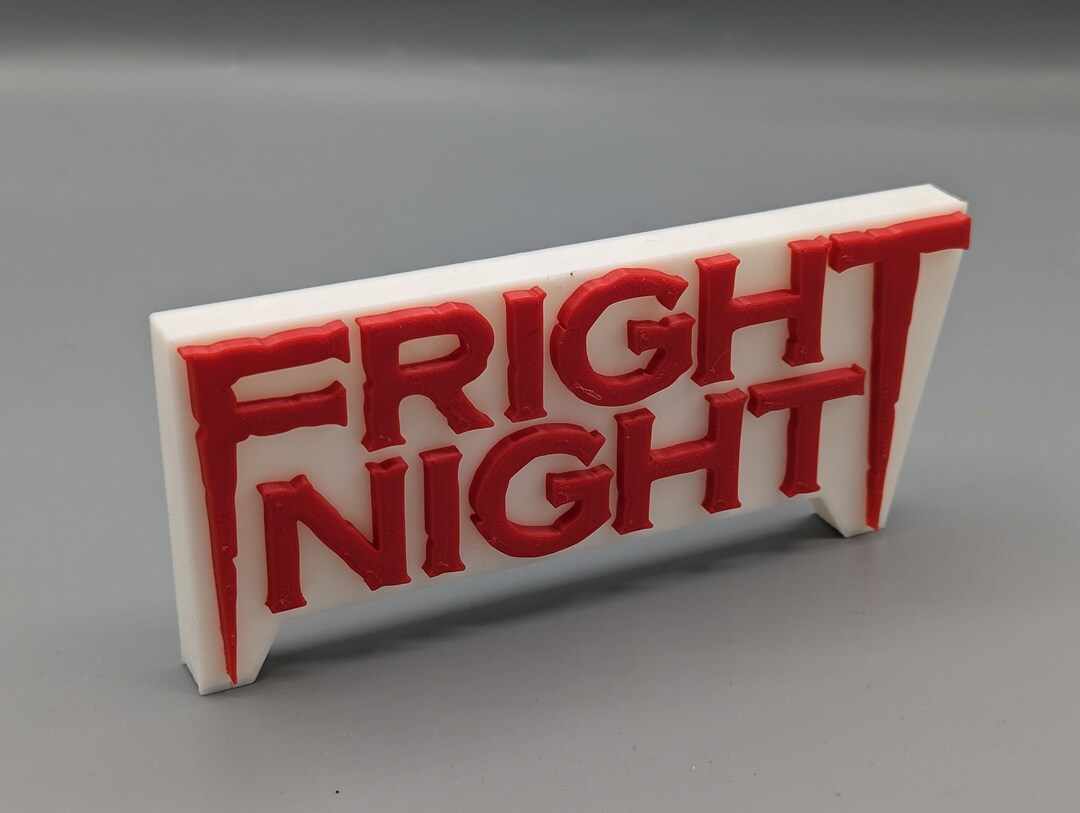 Fright Night 3D Printed Movie Logo for Desk Stand or Mount an a Wall ...