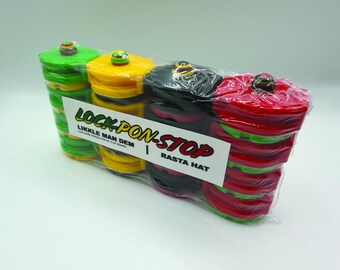 Jamaican Ludo Game Pieces | Stackable Lock Pon Stop Accessories (set of ...
