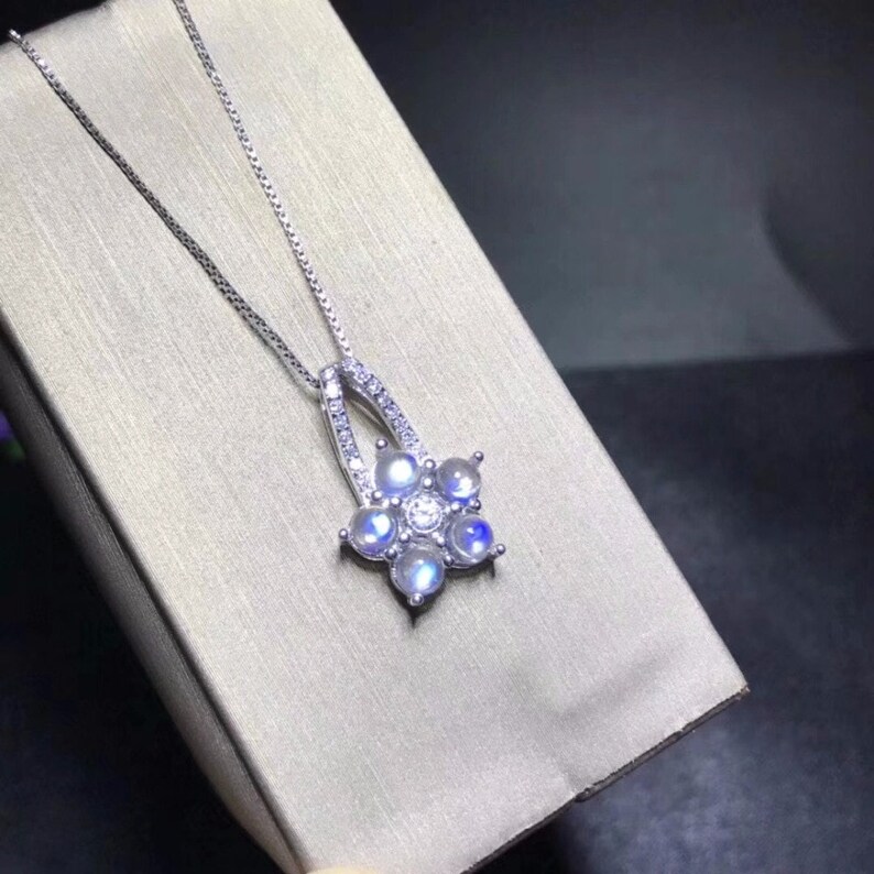 The Arctic Crest Moonstone Gemstone Anniversary 925 Sterling - Etsy