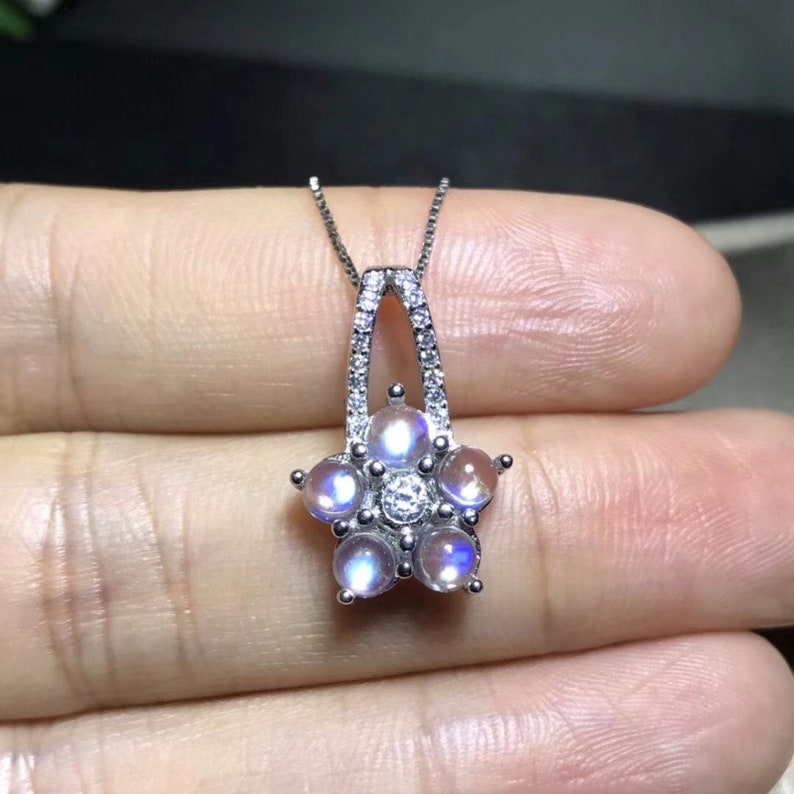 The Arctic Crest Moonstone Gemstone Anniversary 925 Sterling - Etsy