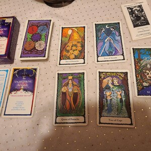 SACRED ROSE TAROT Deck 1982 Rare - Etsy