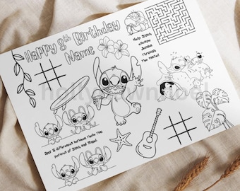 elvis stitch coloring pages