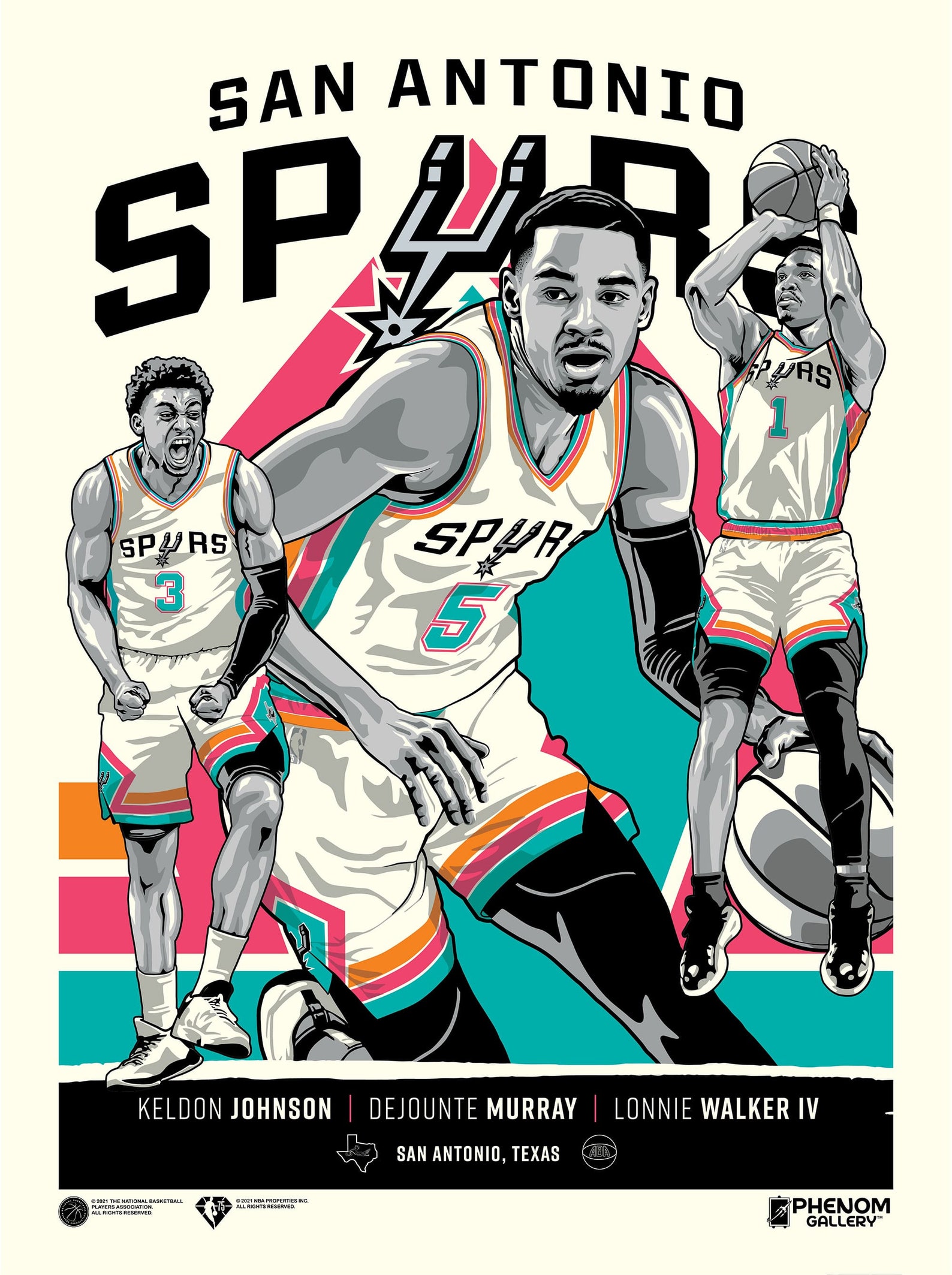 San Antonio Spurs City Edition Poster - Etsy