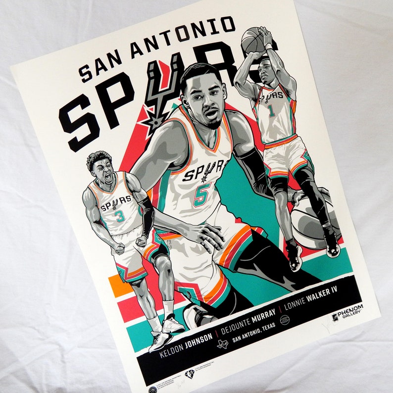 San Antonio Spurs City Edition Poster - Etsy