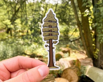 Redwood Tree Vinyl Decal - Etsy