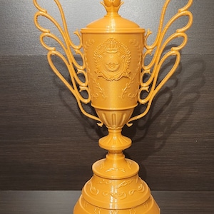 Customizable World Championship Trophy - 4k Resolution 3D Printed in ...
