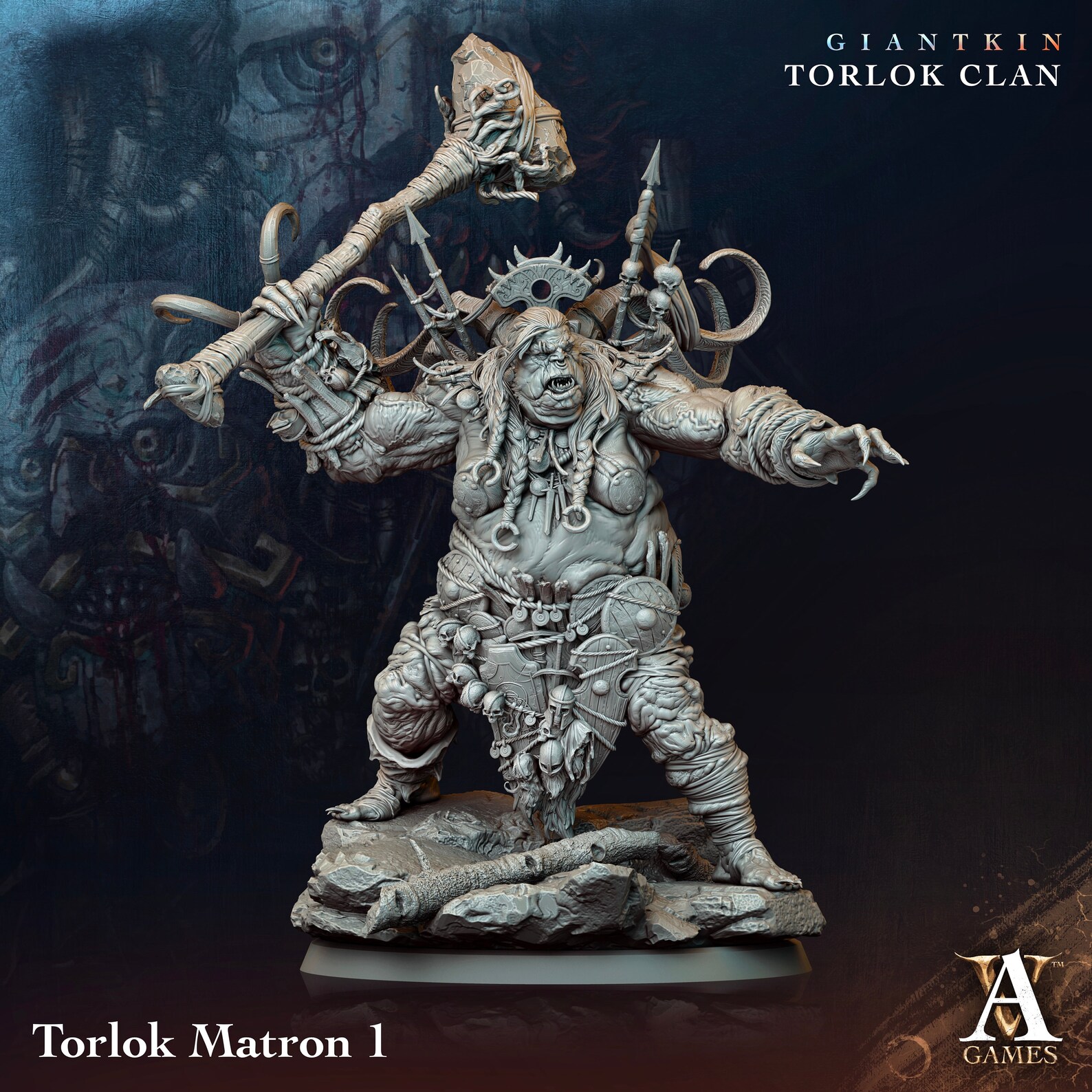 Torlok Basher-torlok Matron-miniatures-archvillain Games - Etsy