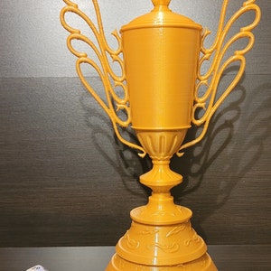 Customizable World Championship Trophy - 4k Resolution 3D Printed in ...