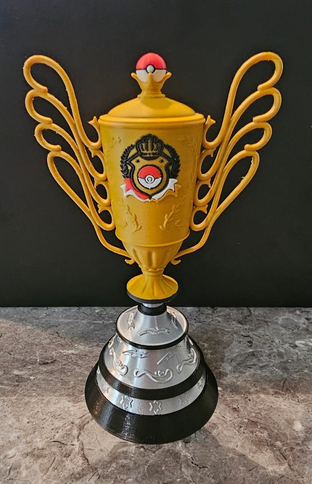 Customizable World Championship Trophy - 4k Resolution 3D Printed in ...