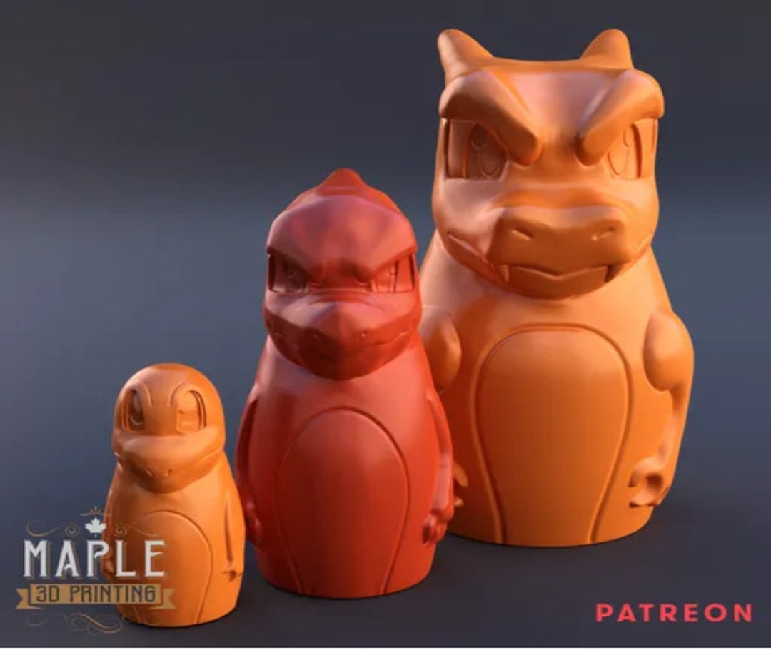 Charizard Nesting Dolls - Etsy