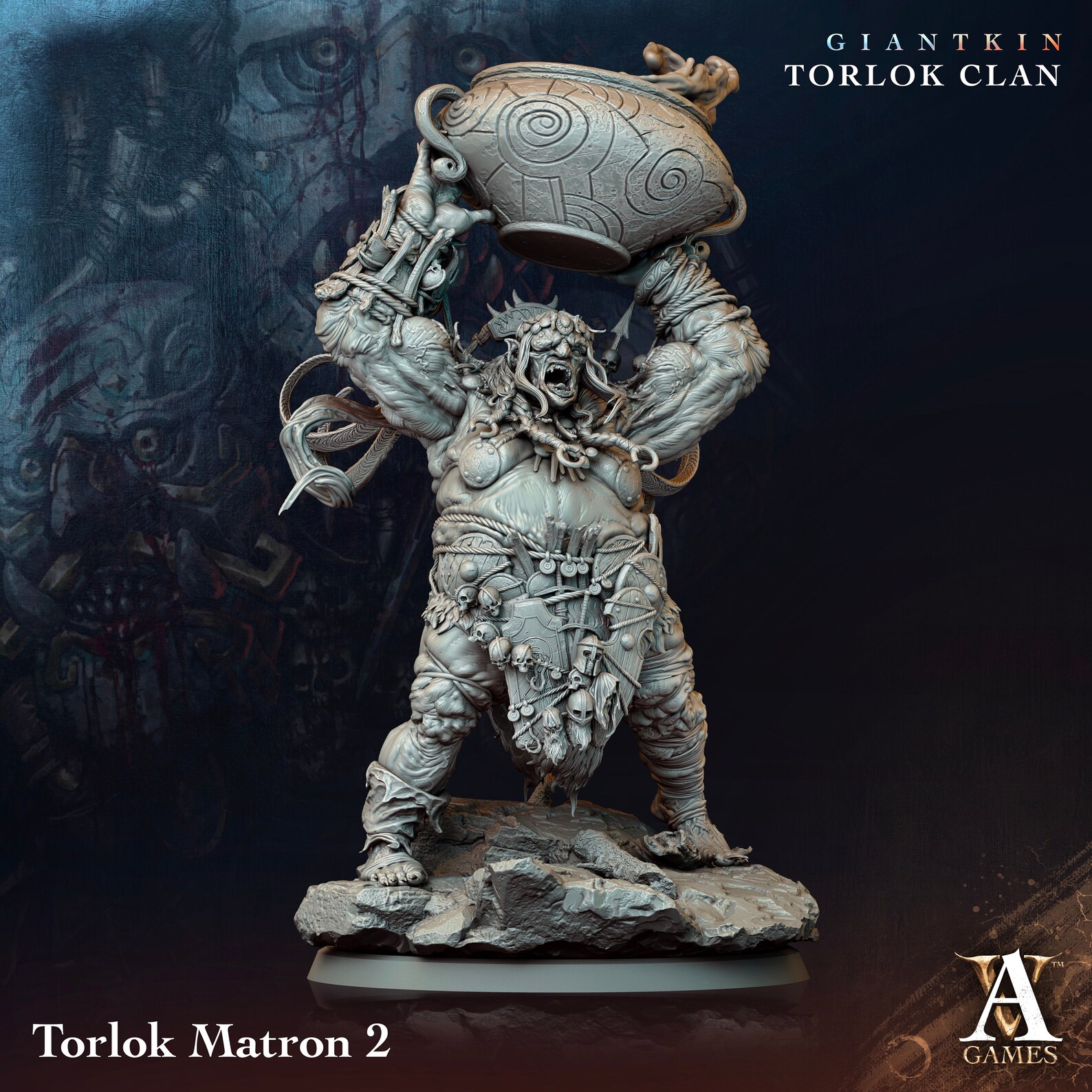 Torlok Basher-torlok Matron-miniatures-archvillain Games - Etsy