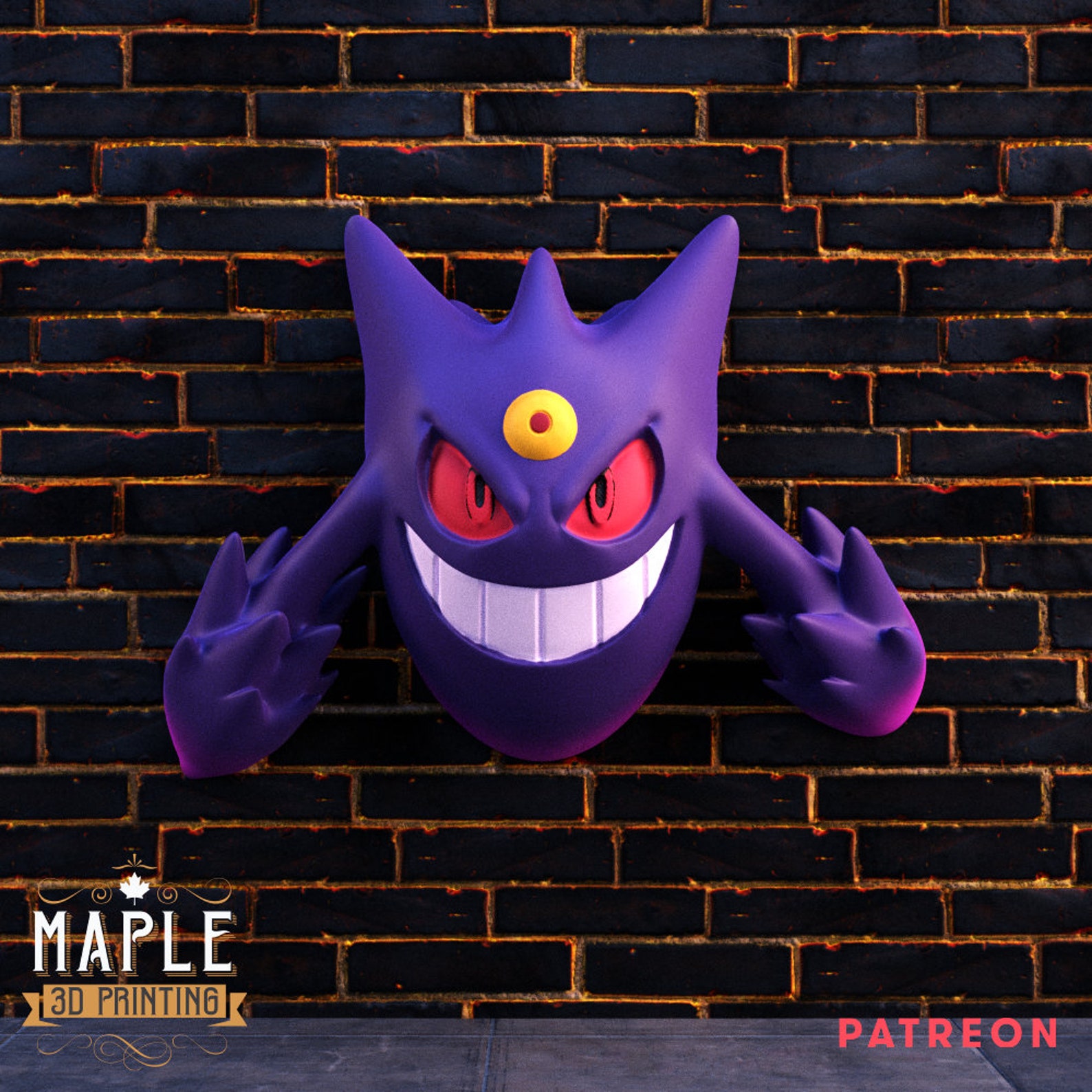 Gengar Evolution Wall Decor - Etsy