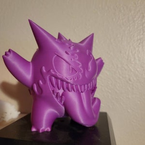 3D Printed Venomized Gengar Figure | Custom Filament Color & Paint ...
