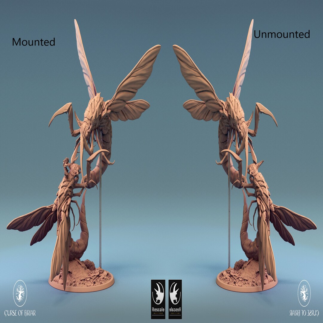 Sky Cutter – Mounted & Wild Versions 60mm-rescale Miniatures - Etsy