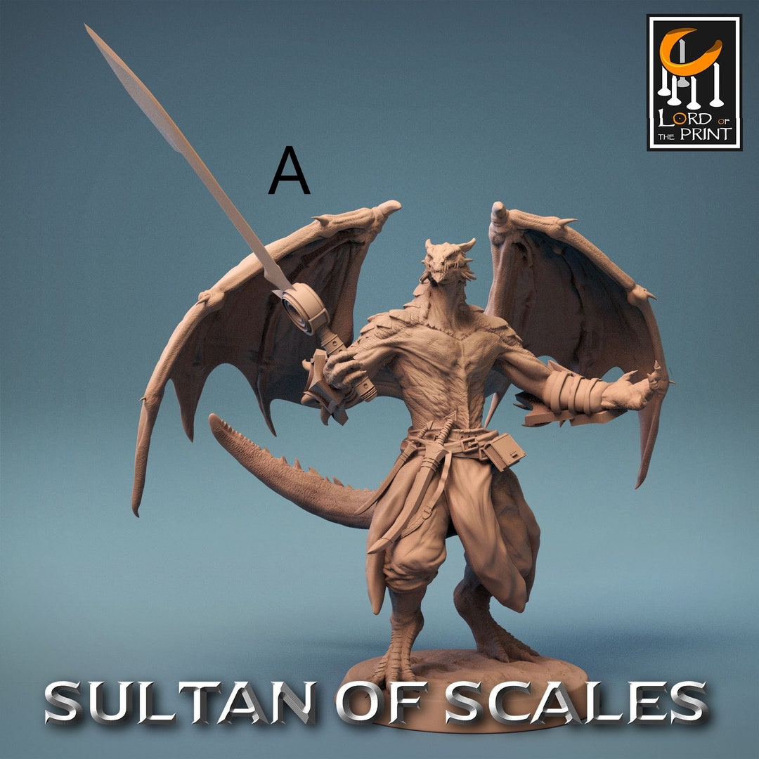 Dragonborn Soldier-winged Squad Two sultan of Scales-lord of - Etsy