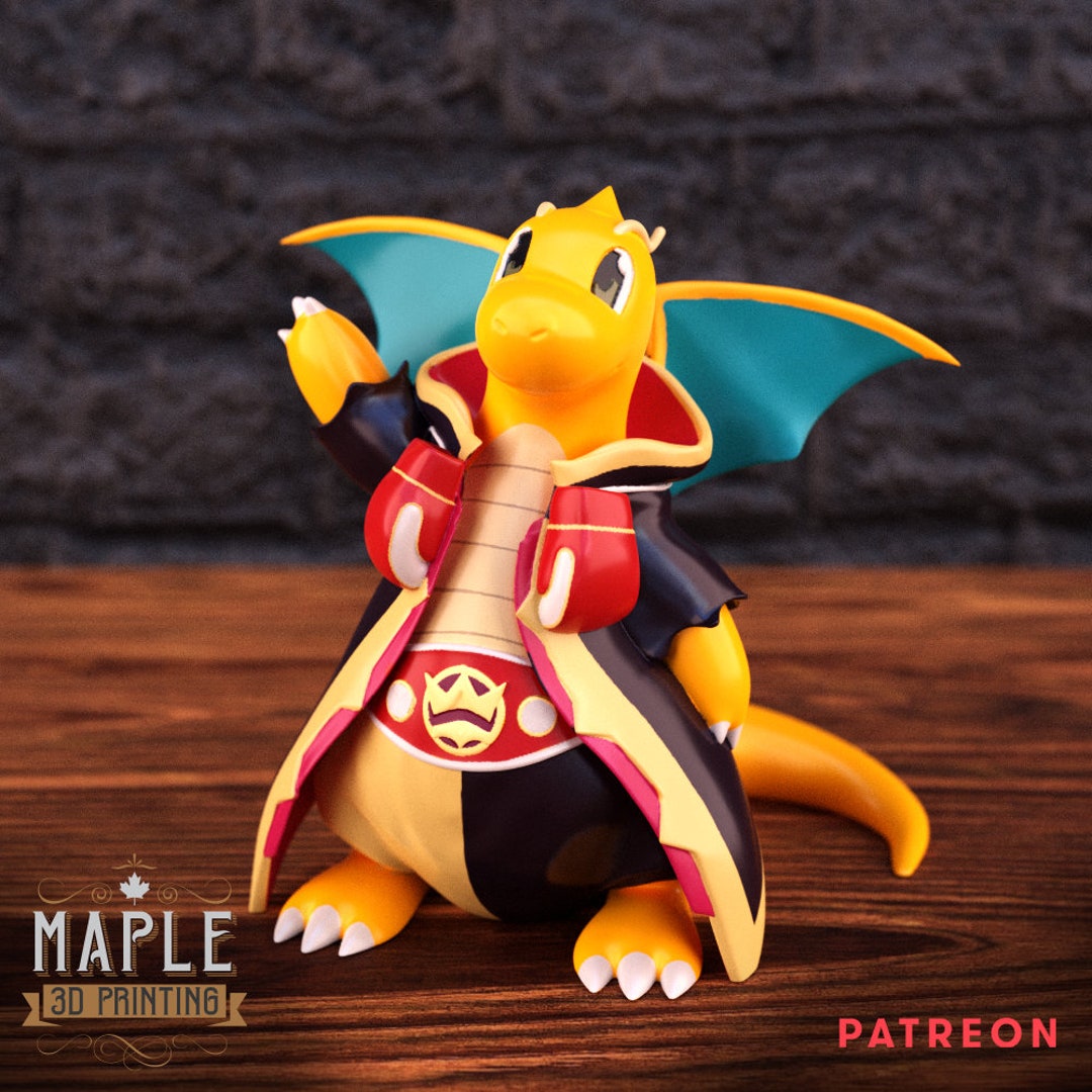 World Champion Dragonite Figure - Etsy