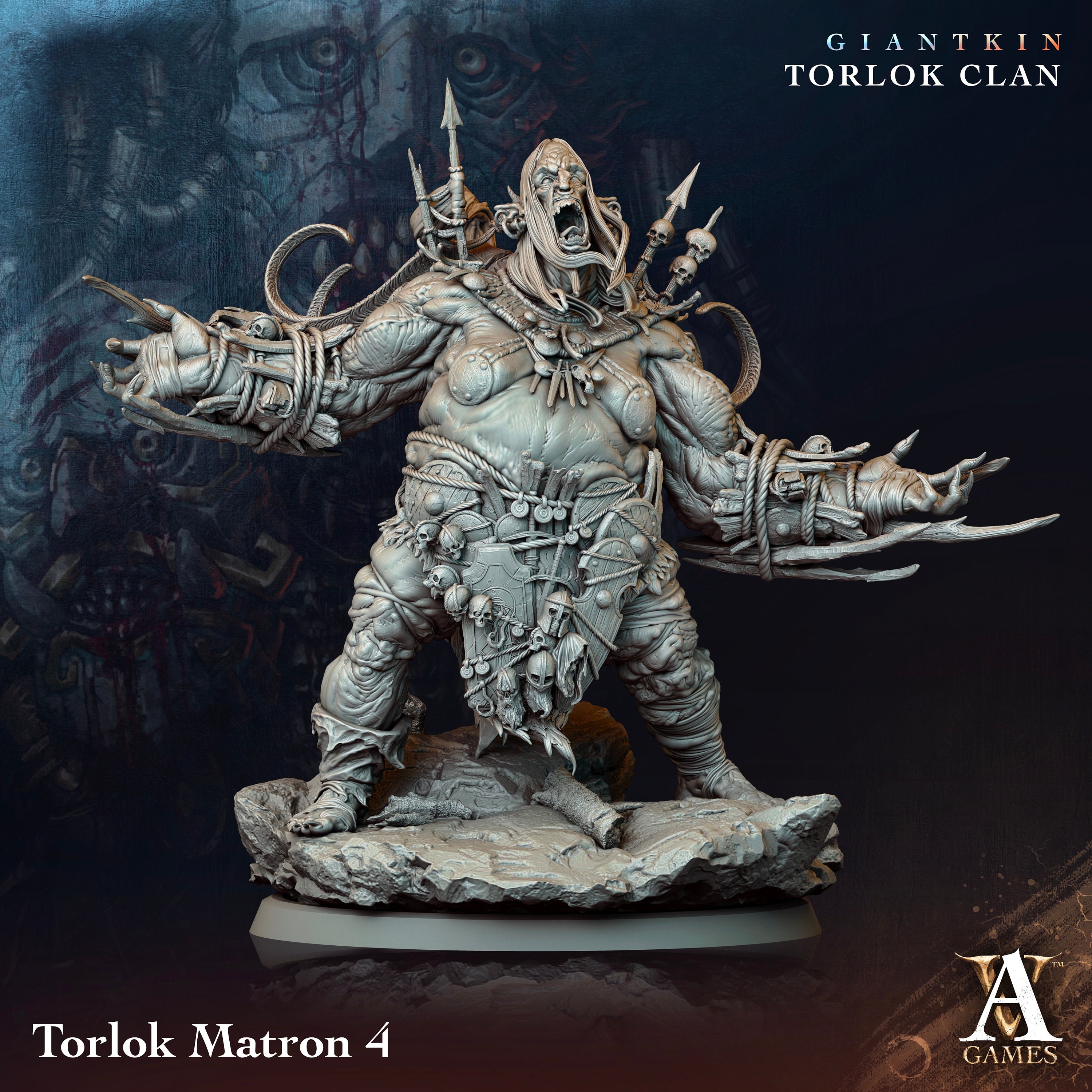 Torlok Basher-torlok Matron-miniatures-archvillain Games - Etsy