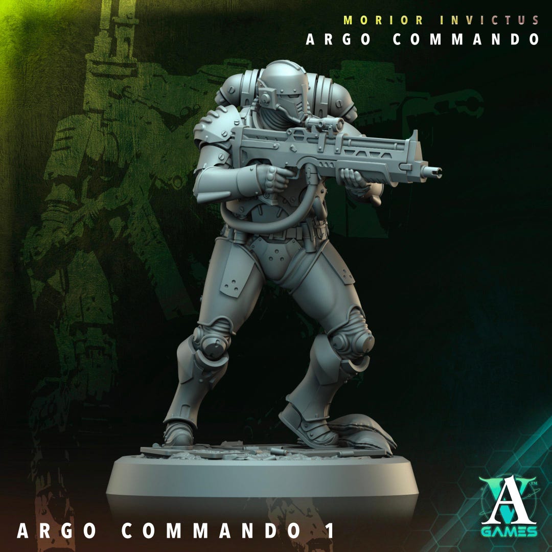 Argo Commando -morior Invictus -- Queen's Wail-miniature-archvillain ...