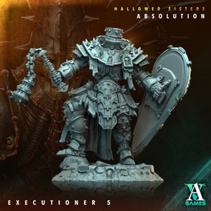 Executioner-hallowed Sisters - Absolution- Miniatures-archvillain Games ...
