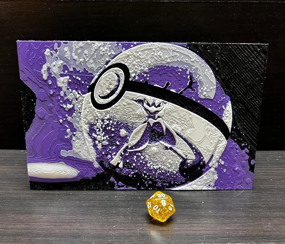 Fan Art Pokemon Wall Art 3D Printed - Etsy