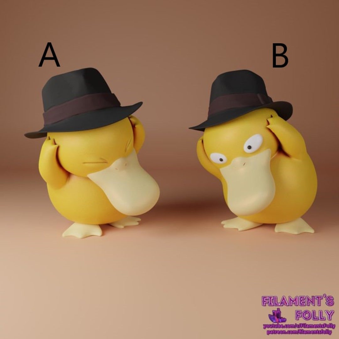 Fun and Detailed Psyduck Figure | 4K Resolution Print | Easy Assembly ...