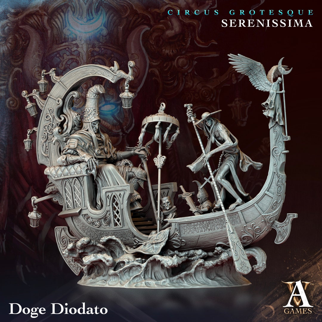 Doge Diodato-circus Grotesque -bust- Serenissima-archvillain Games - Etsy