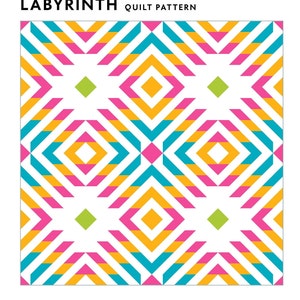 Labyrinth - PDF Quilt Pattern Download - Baby, Toddler, Throw & Bed ...