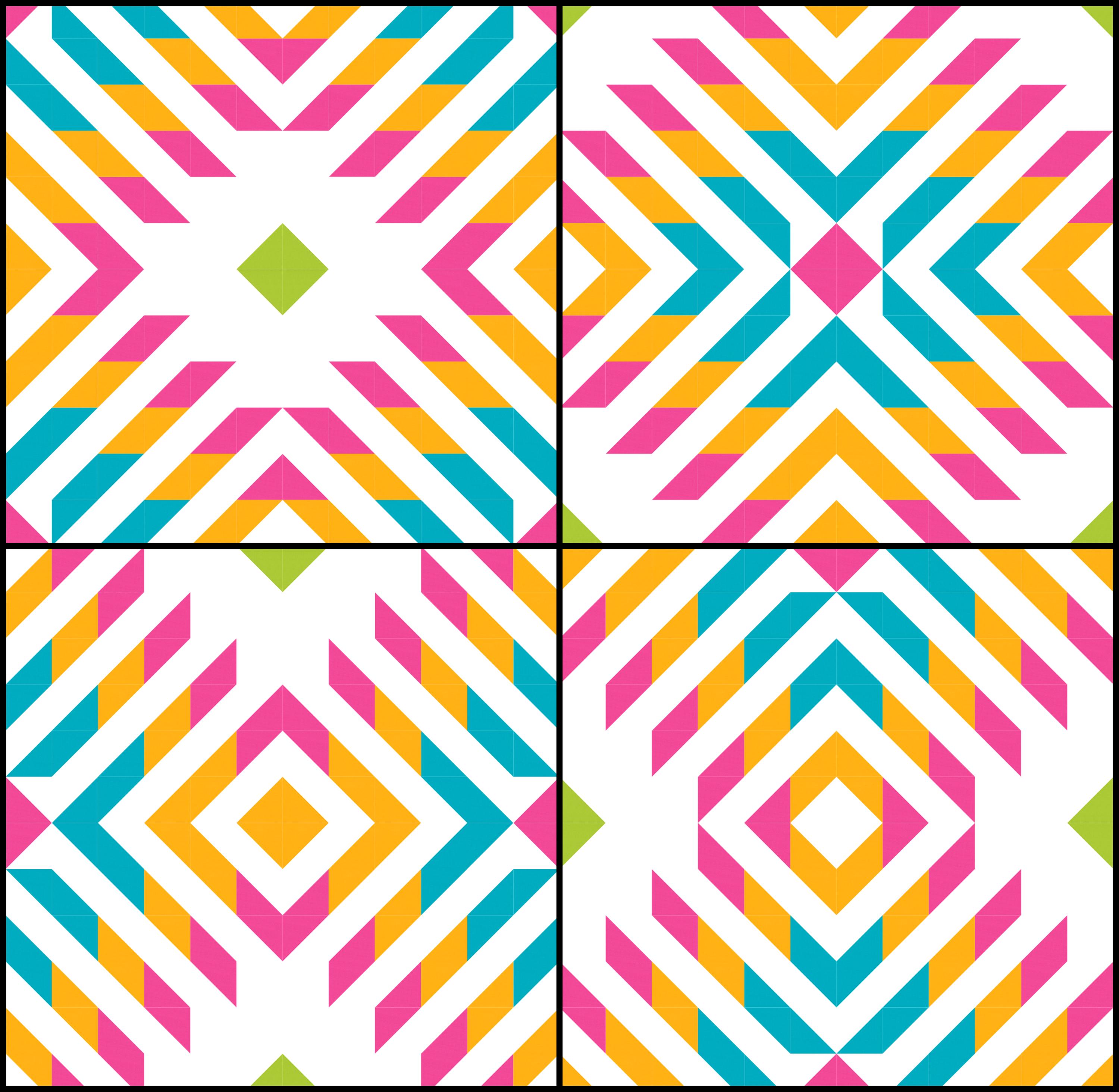 Labyrinth - PDF Quilt Pattern Download - Baby, Toddler, Throw & Bed ...