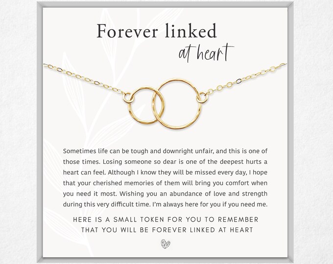 Loss of Loved One Gift, Forever Linked Sympathy Gift, Memorial Gift ...