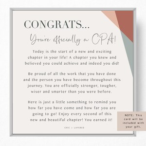 CPA Graduation Gift Necklace CPA Student Gift Certified - Etsy