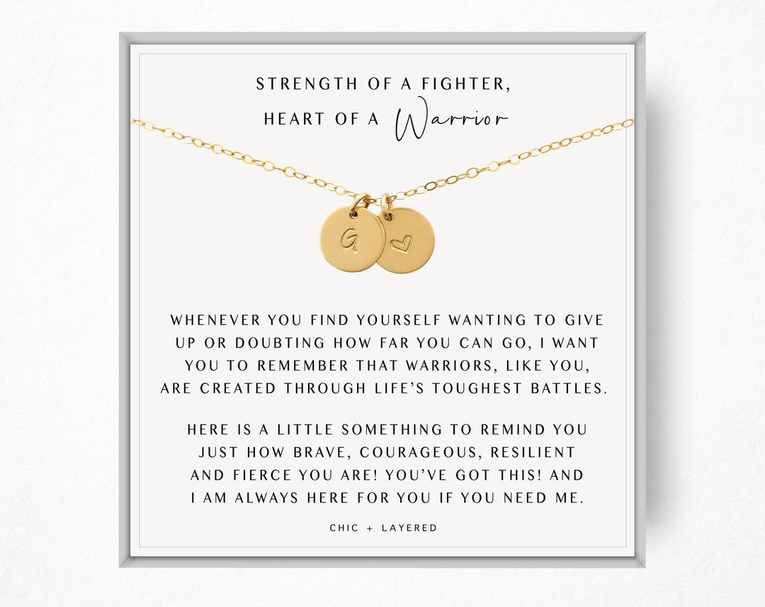 Warrior Gift Necklace • Strength of a Fighter • Hardship Gift ...