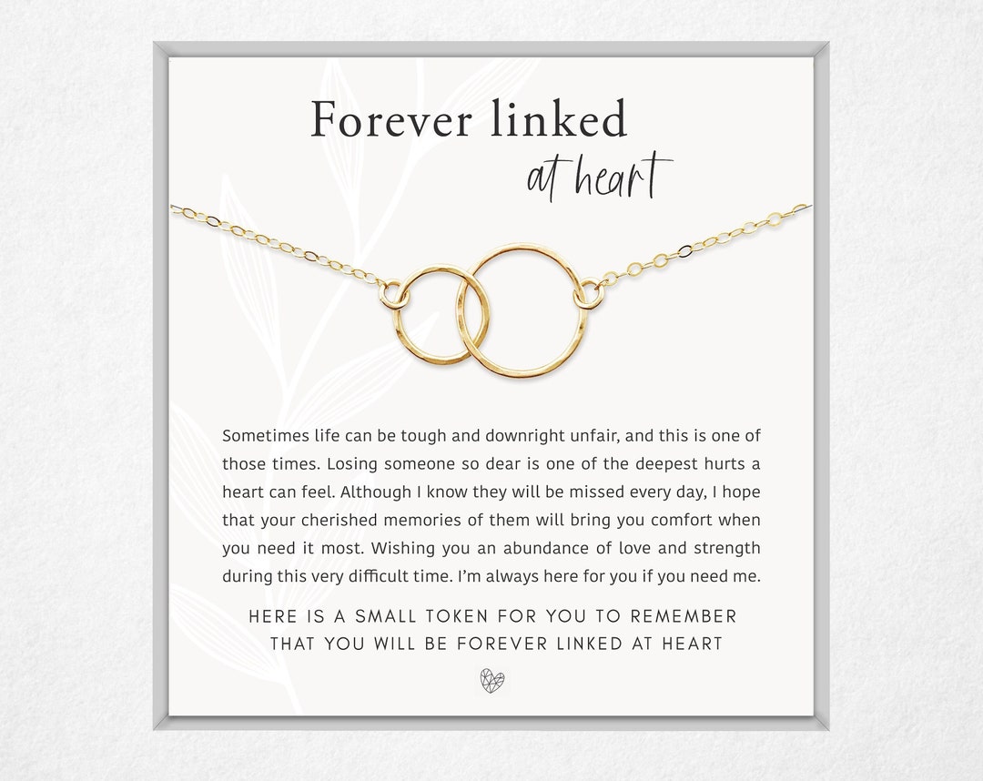 Loss of Loved One Gift, Forever Linked Sympathy Gift, Memorial Gift ...
