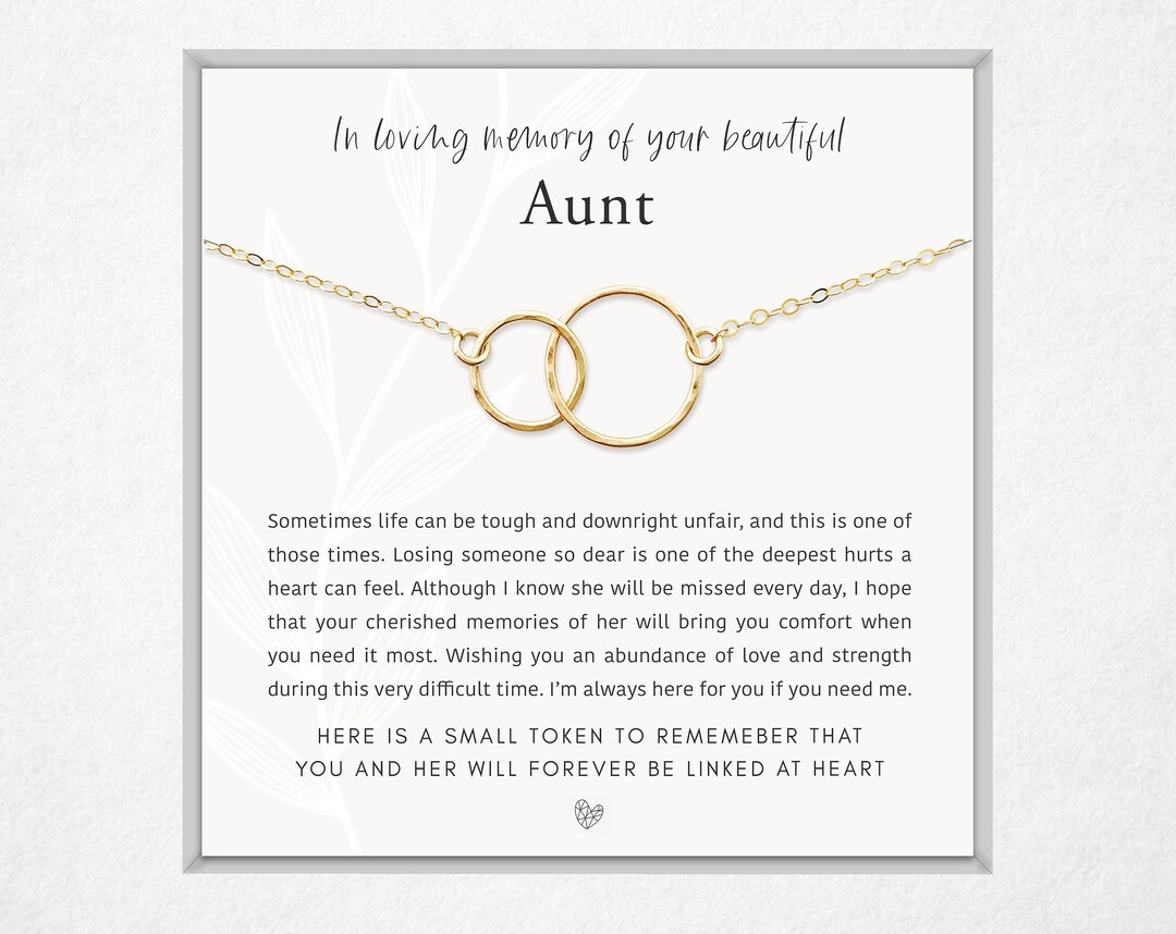 In Loving Memory of Your Aunt, Auntie Sympathy Gift, Aunt Memorial Gift ...