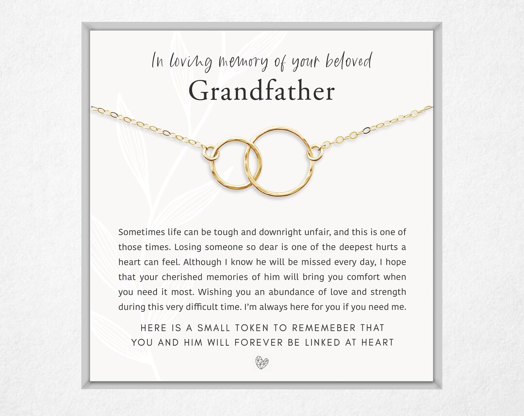 In Loving Memory of Your Grandfather, Grandpa Sympathy Gift, Granddad ...
