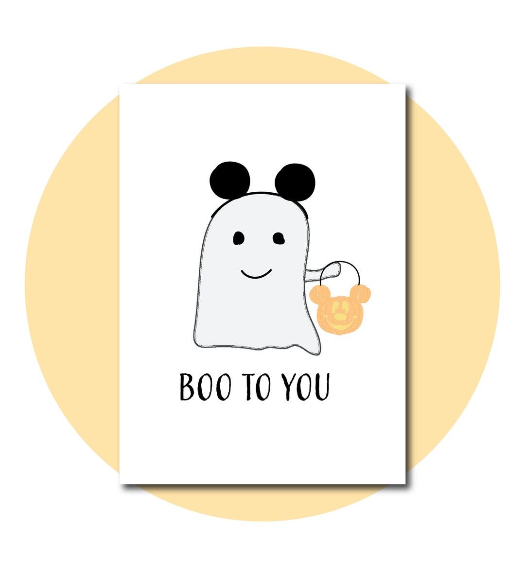 Boo to You Card 5x7 Instant Digital Download Printable Greeting Card ...