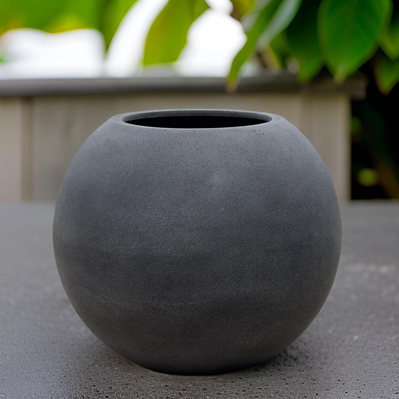 Sphere Concrete Pots - Etsy