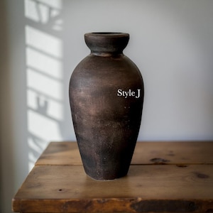 Handmade Concrete Vase: Vintage Dark Copper Home Decor, Offer in ...