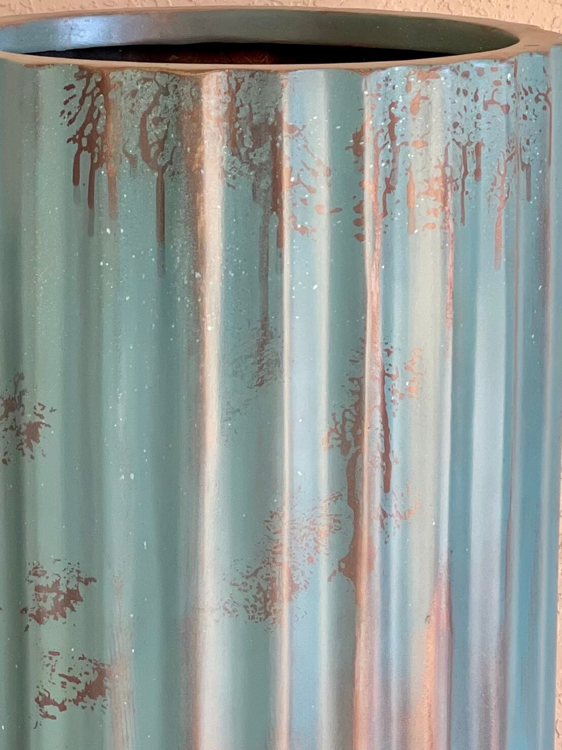 20-35 Inches Unique Tall Fiberglass Planter Round Tall Home - Etsy