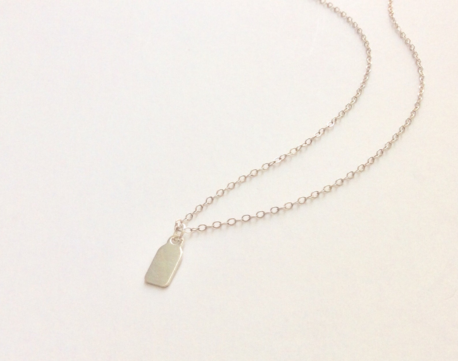 Dainty Silver Necklace Small Necklace Tiny Necklace Gold Simple ...