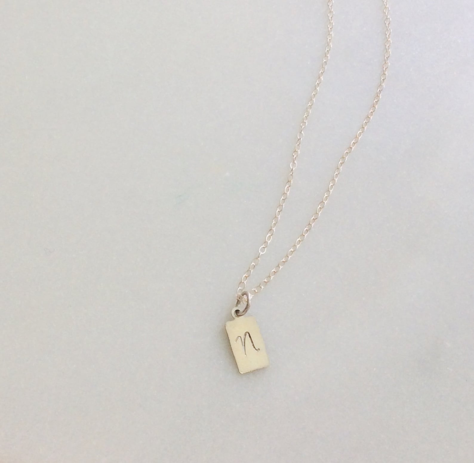 Dainty Sterling Silver Bar Necklace Mini Silver Bar Simple - Etsy