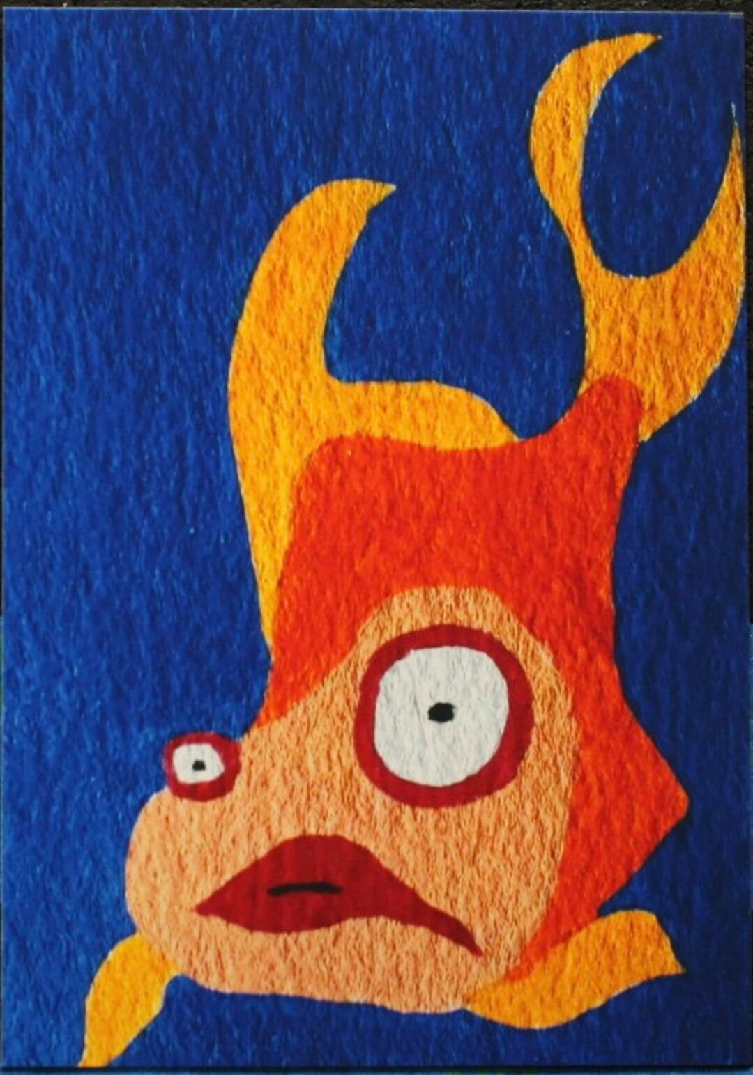 ACEO Print of Original Acrylic Painting Fish 2.5x3.5 by Chris Reneau - Etsy