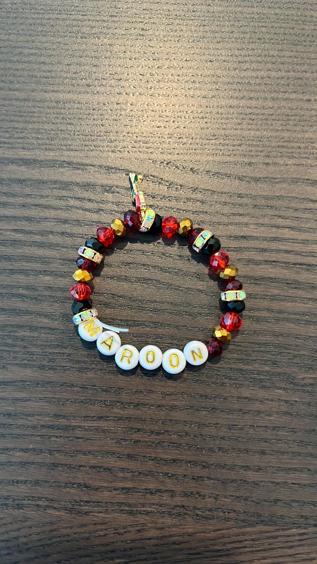 Taylor Swift “maroon” Inspired Bracelet - Etsy
