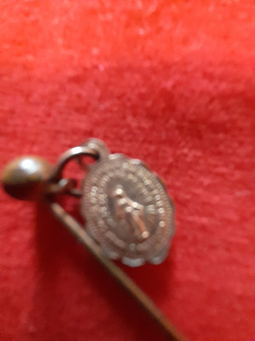 Virgin Mary Medal Stickpin - Etsy