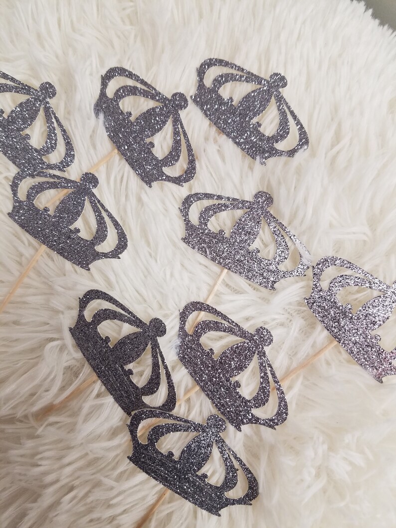 Crown Cupcake Topper, Royal Prince Cupcake Topper, Little Prince ...