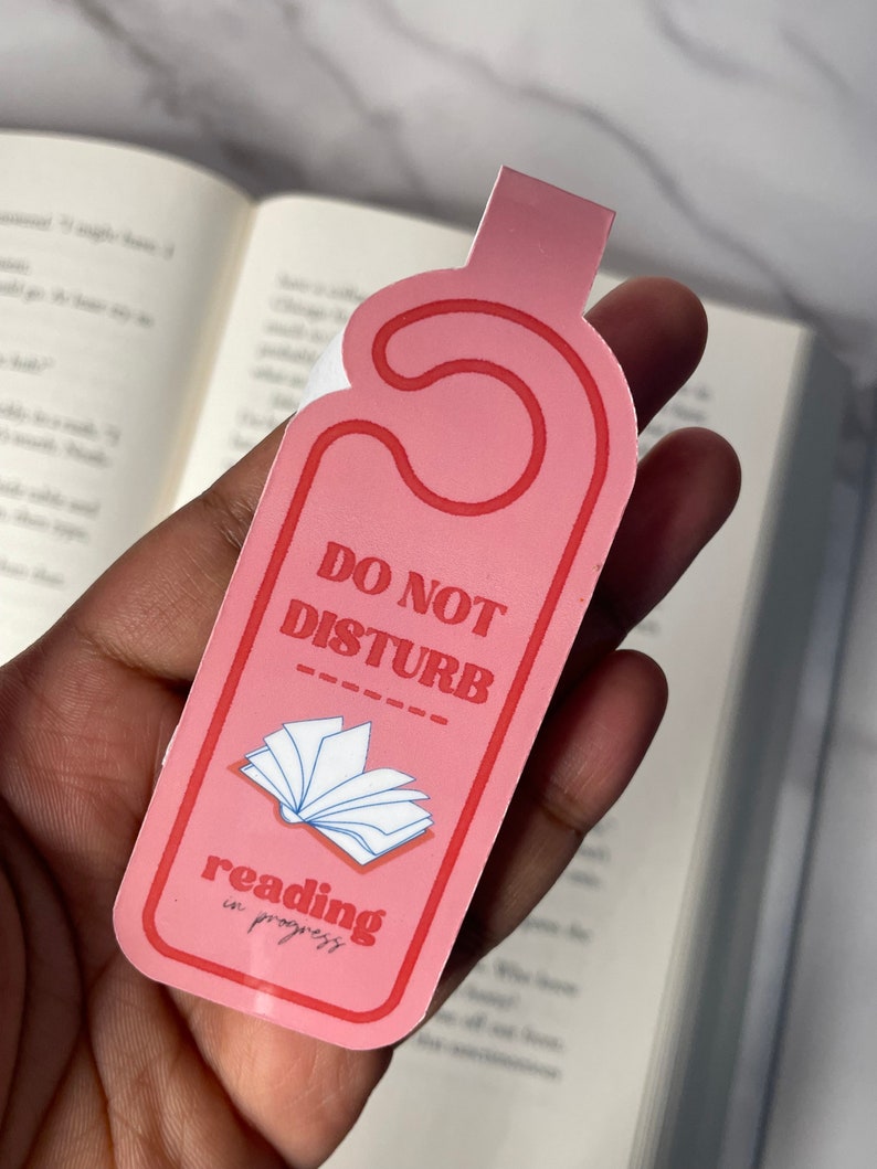 Do Not Disturb Magnetic Bookmark | Book Lover Gift - Etsy