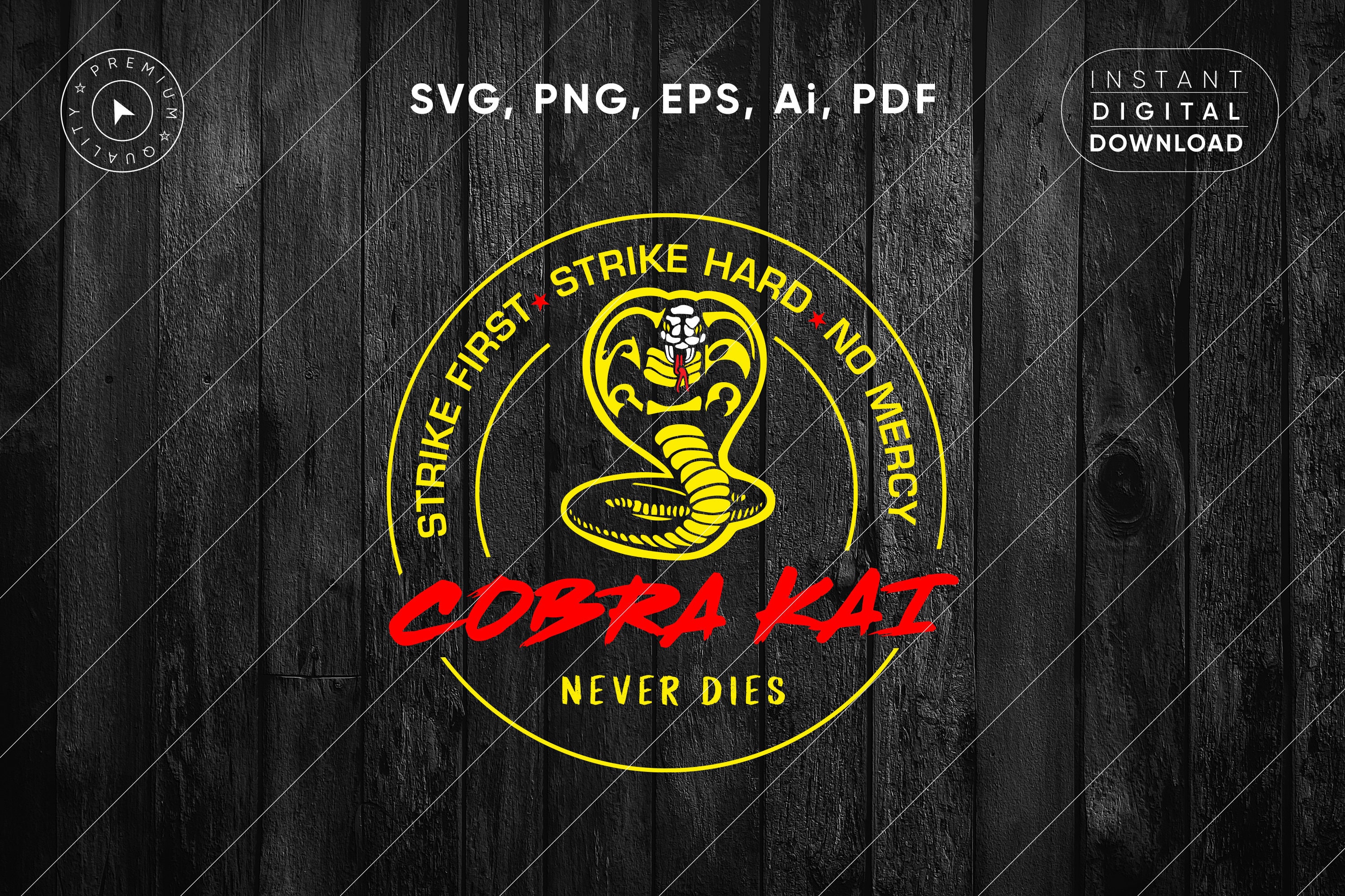 Cobra Kai SVG - Retro 80s SVG - Vintage Movie Svg - No Mercy SVG - Never Dies Svg - Cobra Svg ...